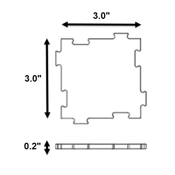 TRAX 4-Way Crossing 3" – 4DTrax